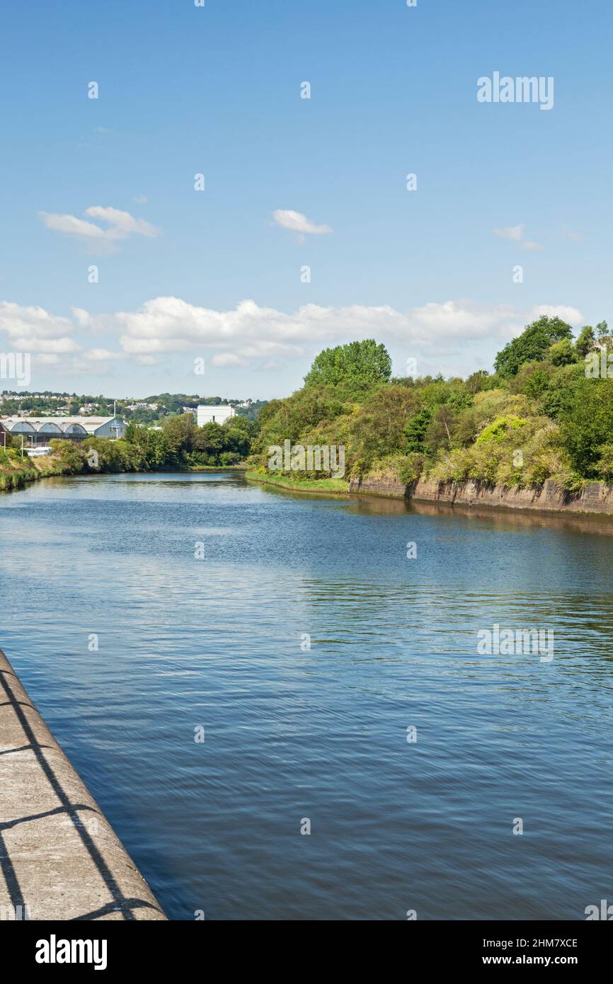 River Tawe at Swansea, Swansea, South Wales, UK Stock Photo - Alamy