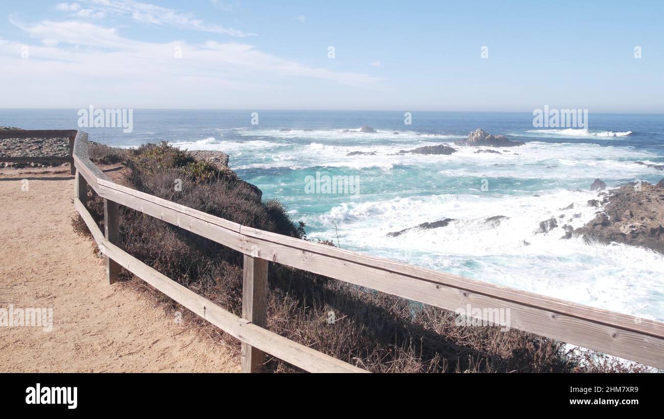 Carmel by the sea bluff path hi-res stock photography and images - Alamy