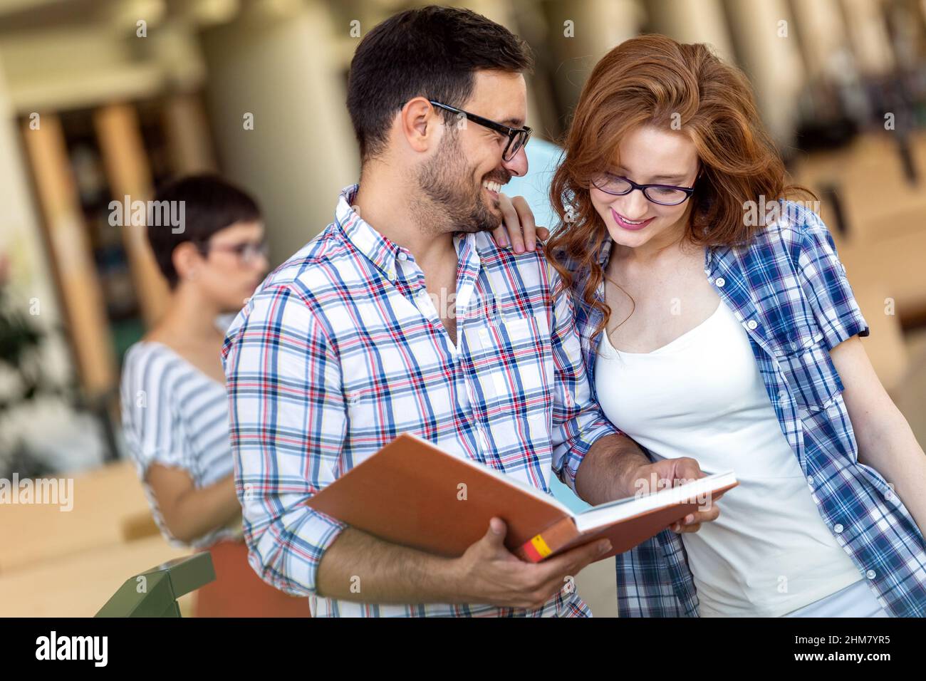 Education friendship people concept. Group of happy students learning ...