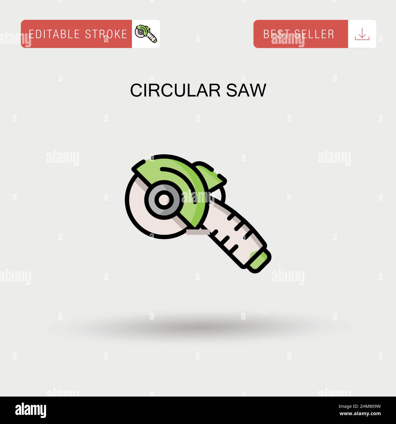 Carpenter circular saw icon Stock Vector Images - Alamy