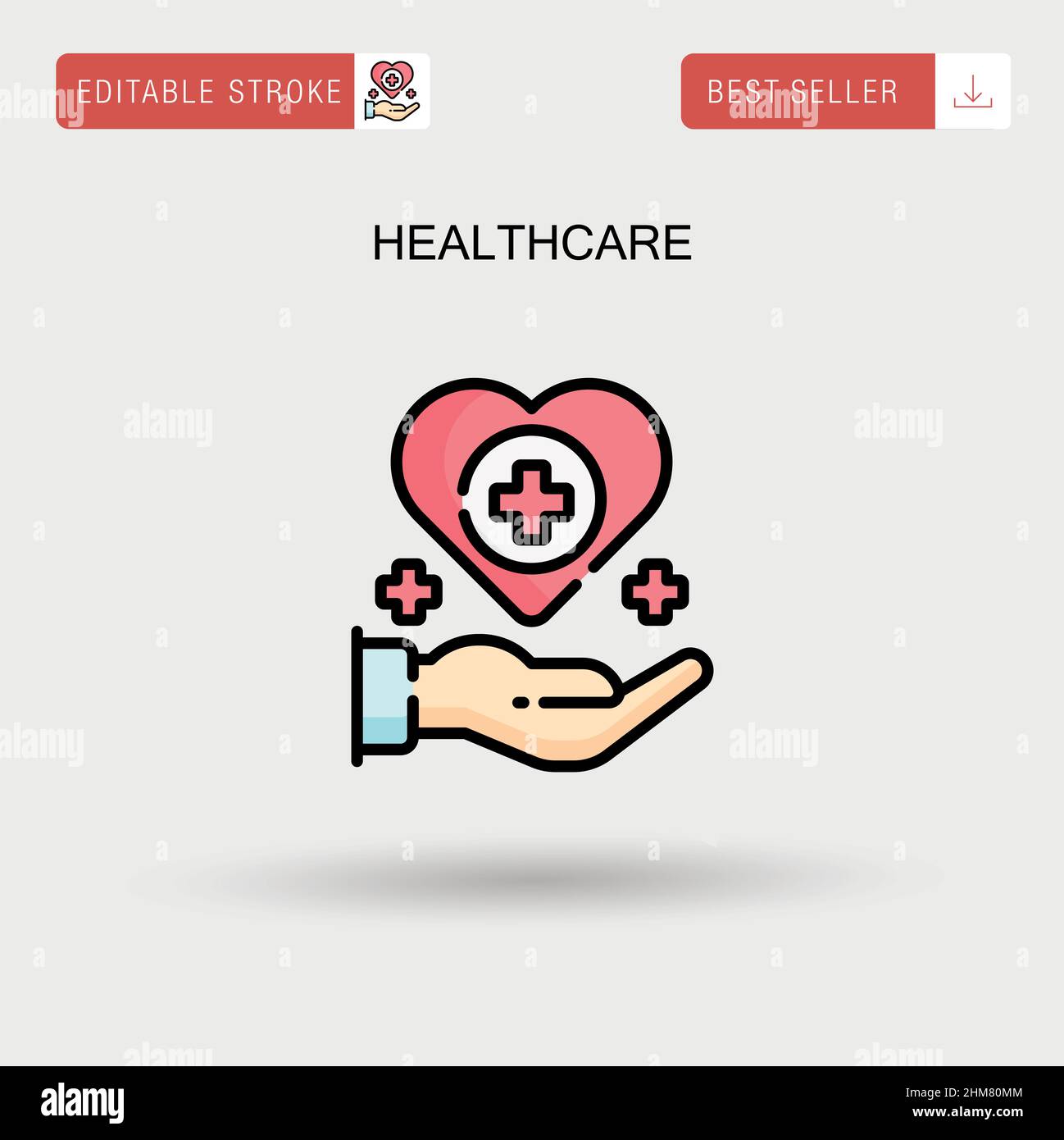 Digital healthcare icon Stock Vector Images - Alamy