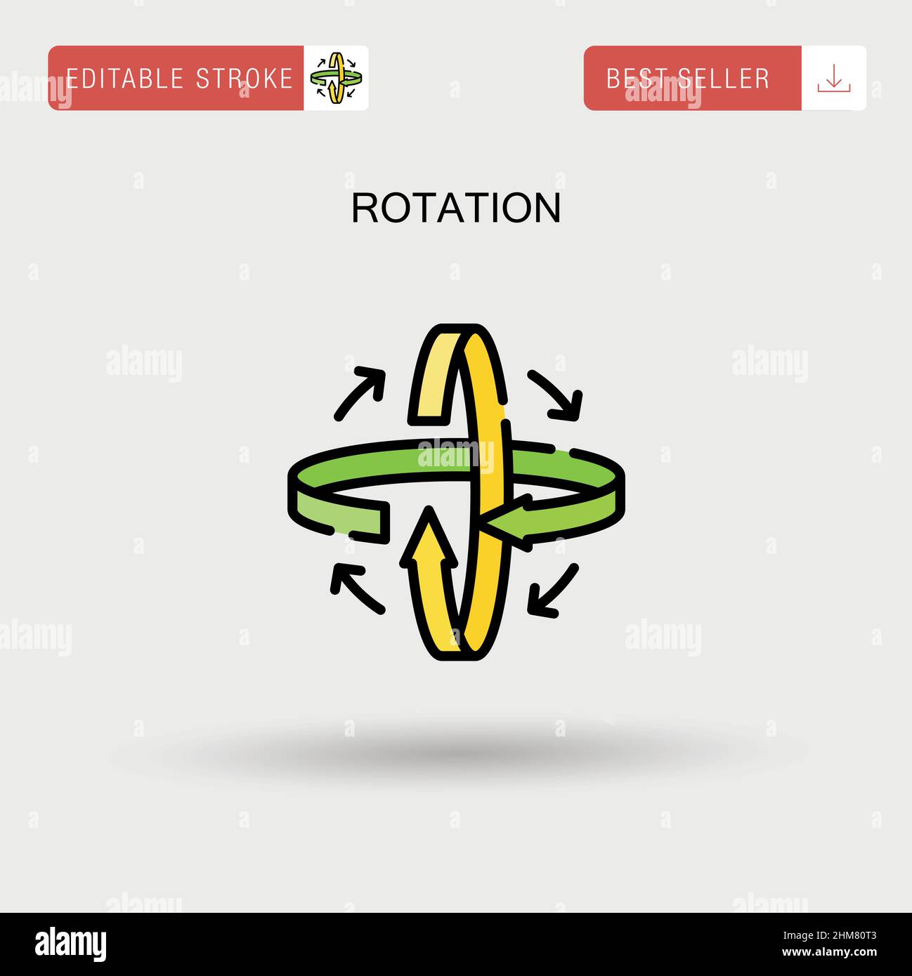 Rotation Simple vector icon Stock Vector Image & Art - Alamy