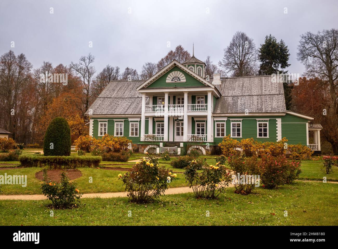 Pushkinskie Gory, Pskov region, Russia - October 2021: Museum - estate ...