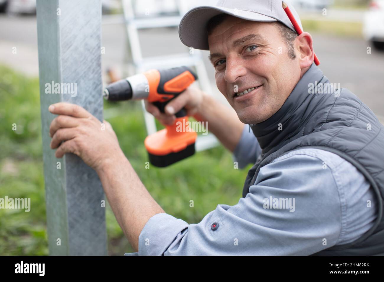Craftsman master drills hole in hi-res stock photography and images - Alamy