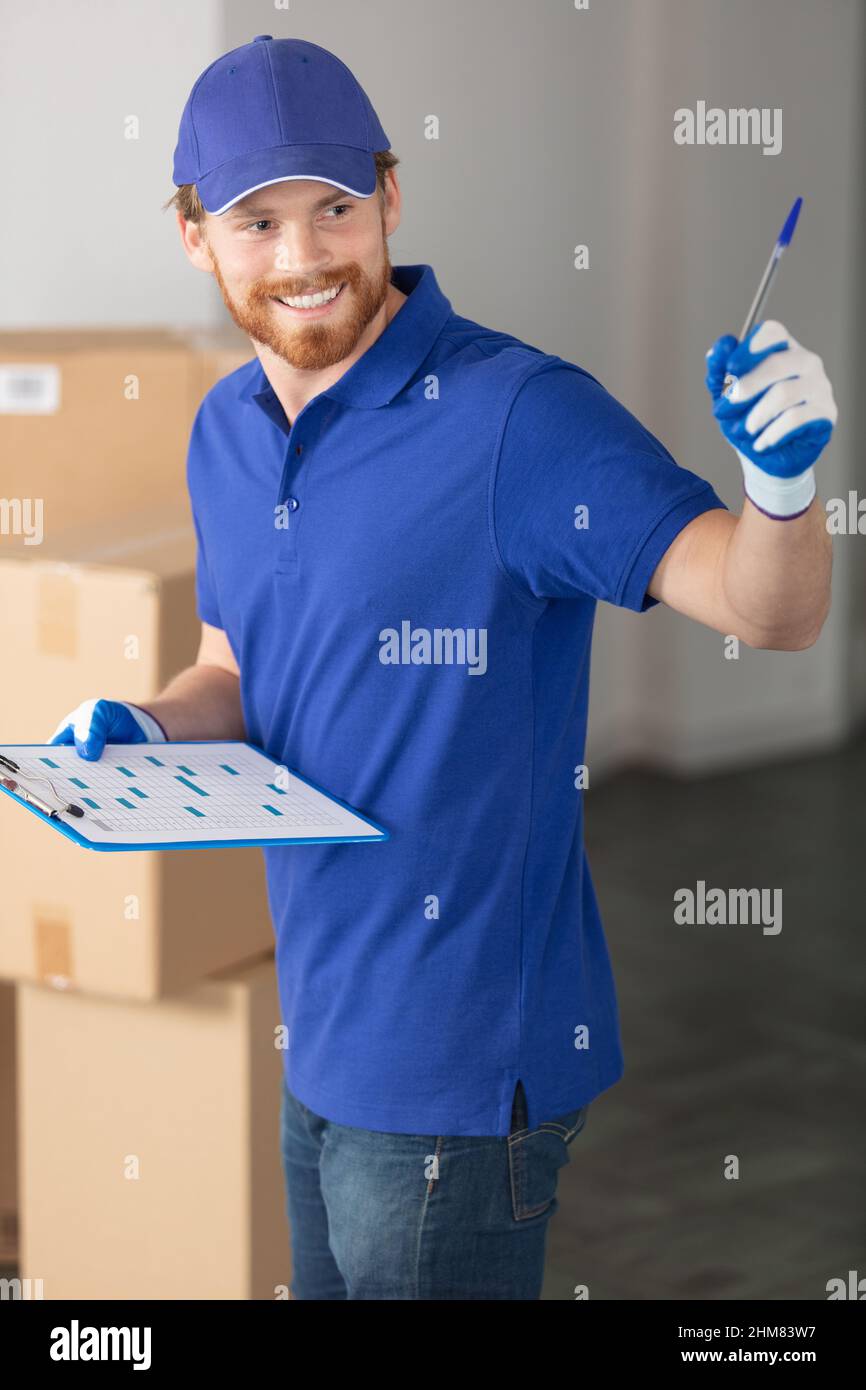 Man smiling raises hand hi-res stock photography and images - Alamy