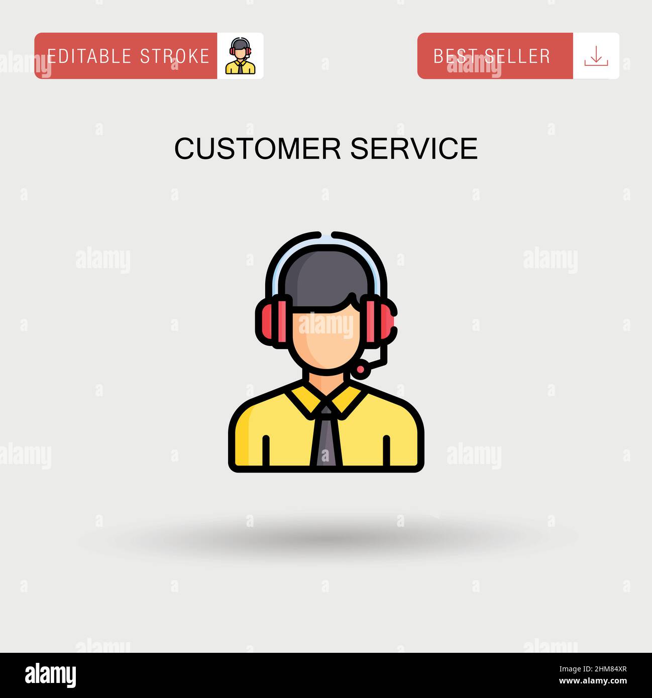 Customer service Simple vector icon Stock Vector Image & Art - Alamy