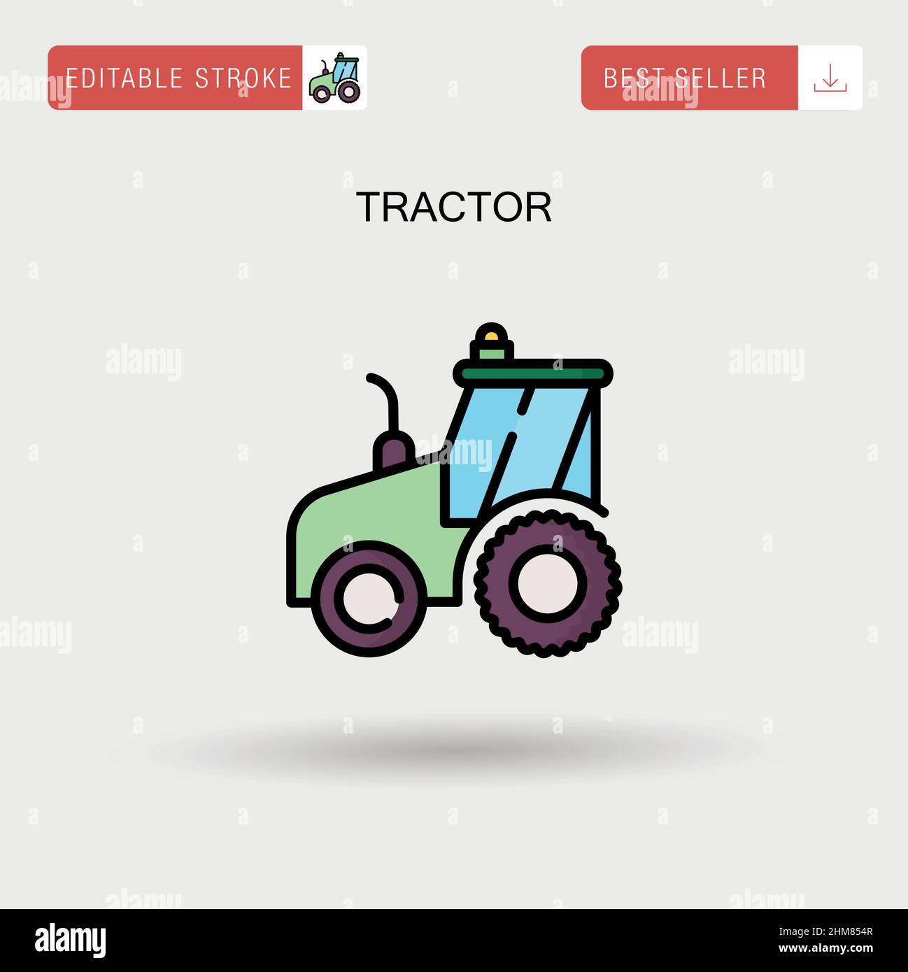 Tractor plant technology icon hi-res stock photography and images - Alamy