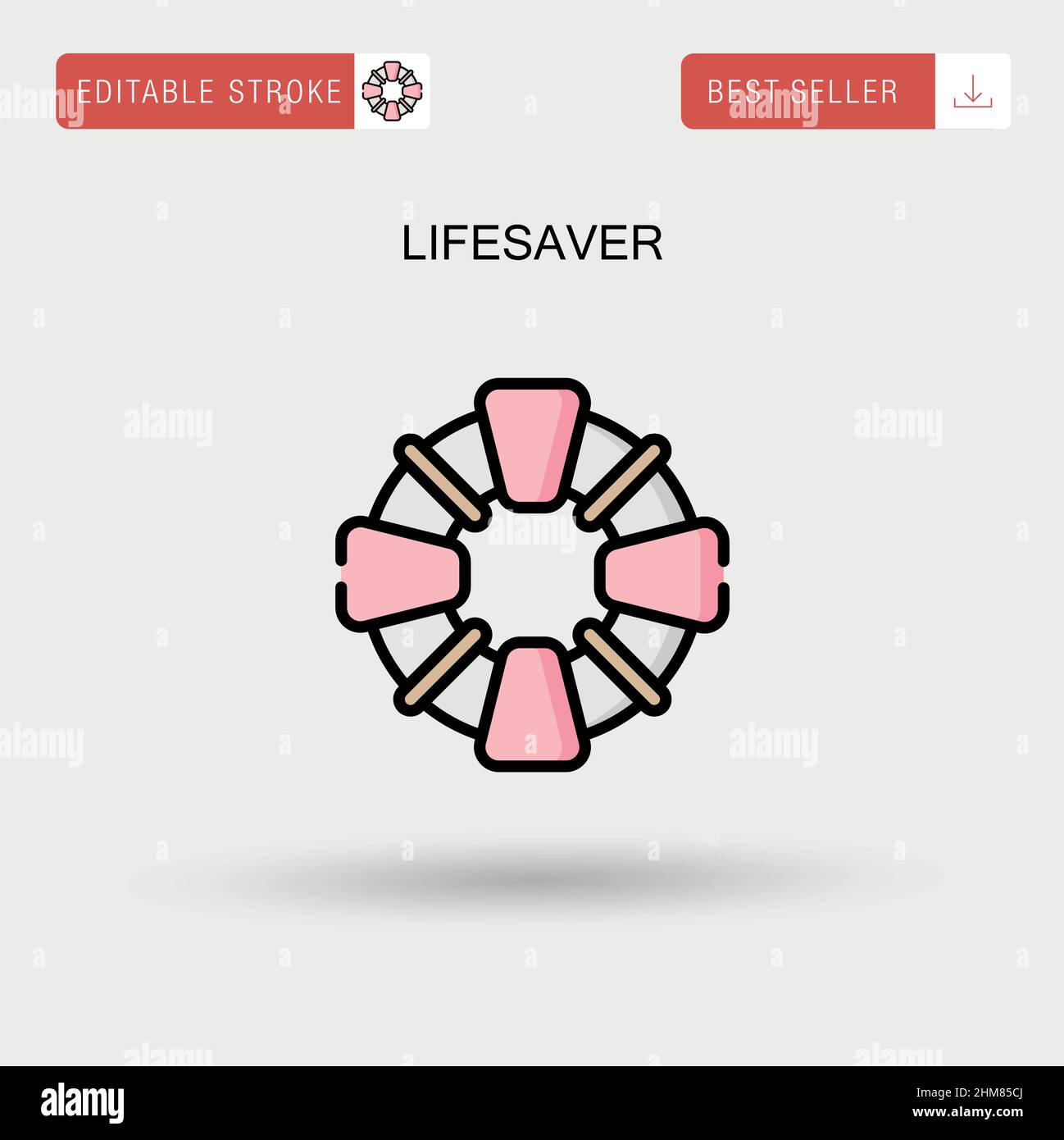 Cartoon lifesaver hi-res stock photography and images - Alamy