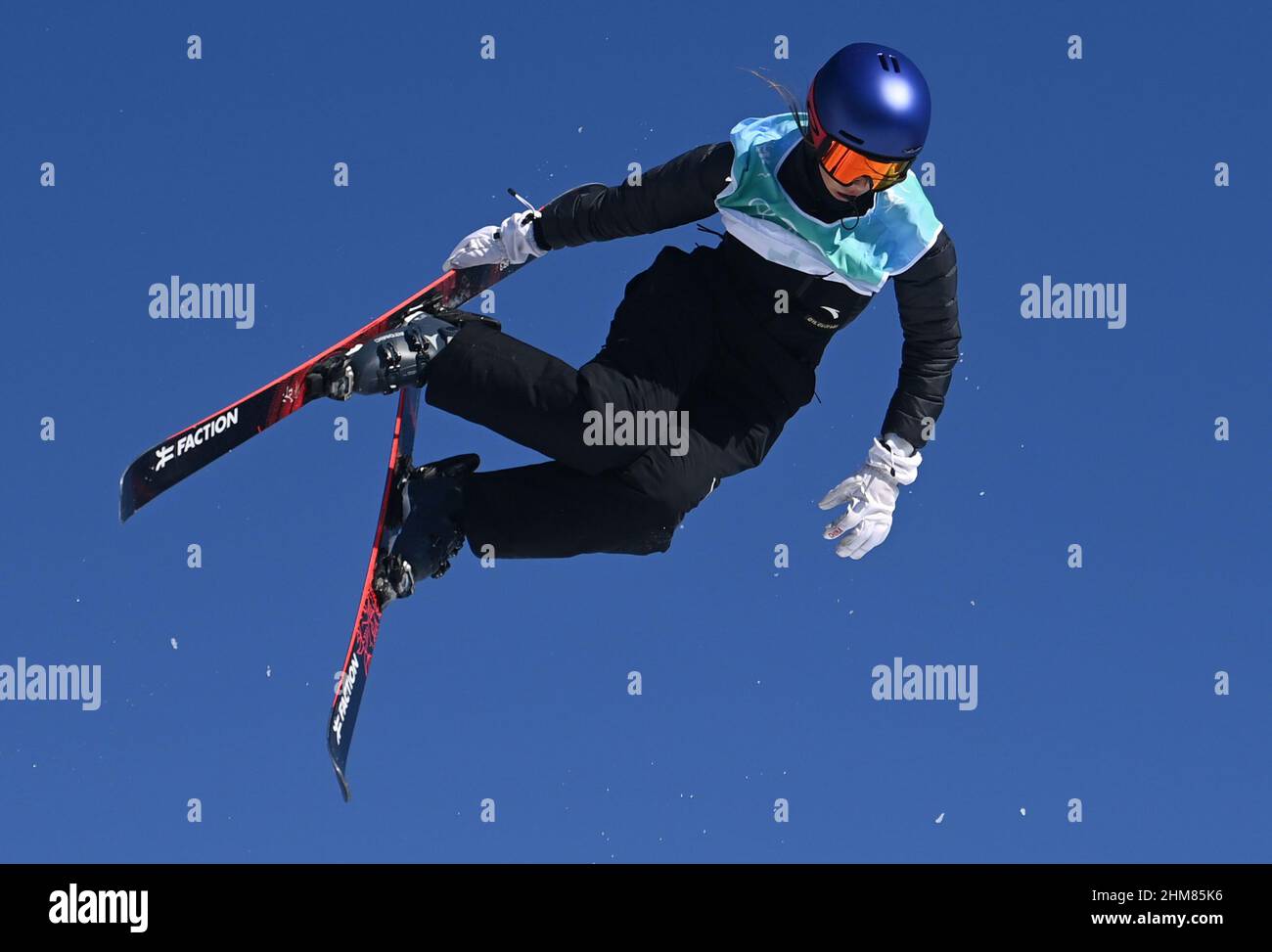 Beijing, China. 8th Feb, 2022. Gu Ailing of China competes during women ...