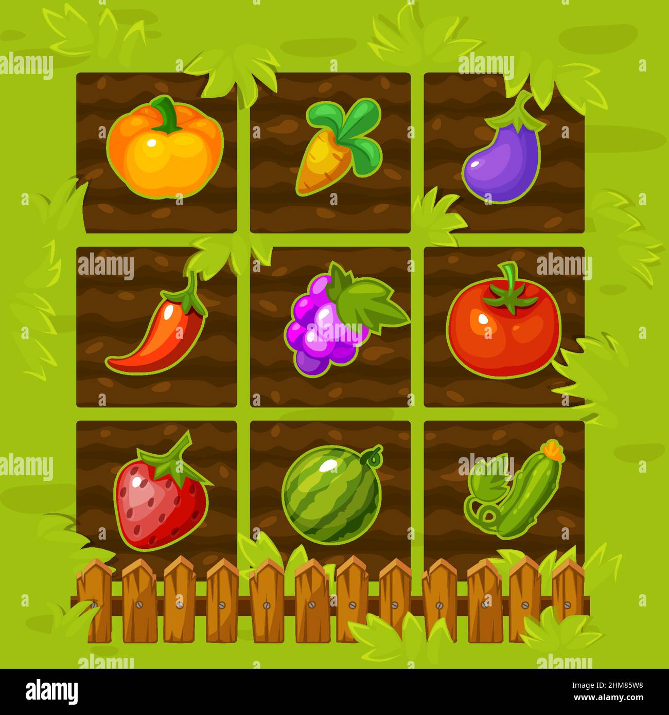 Garden plots Stock Vector Images - Alamy
