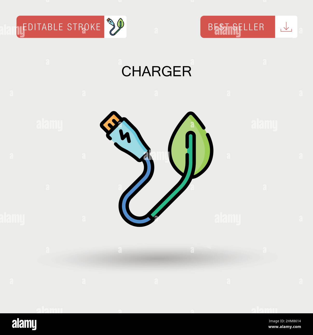Electric charger station icon hi-res stock photography and images - Alamy
