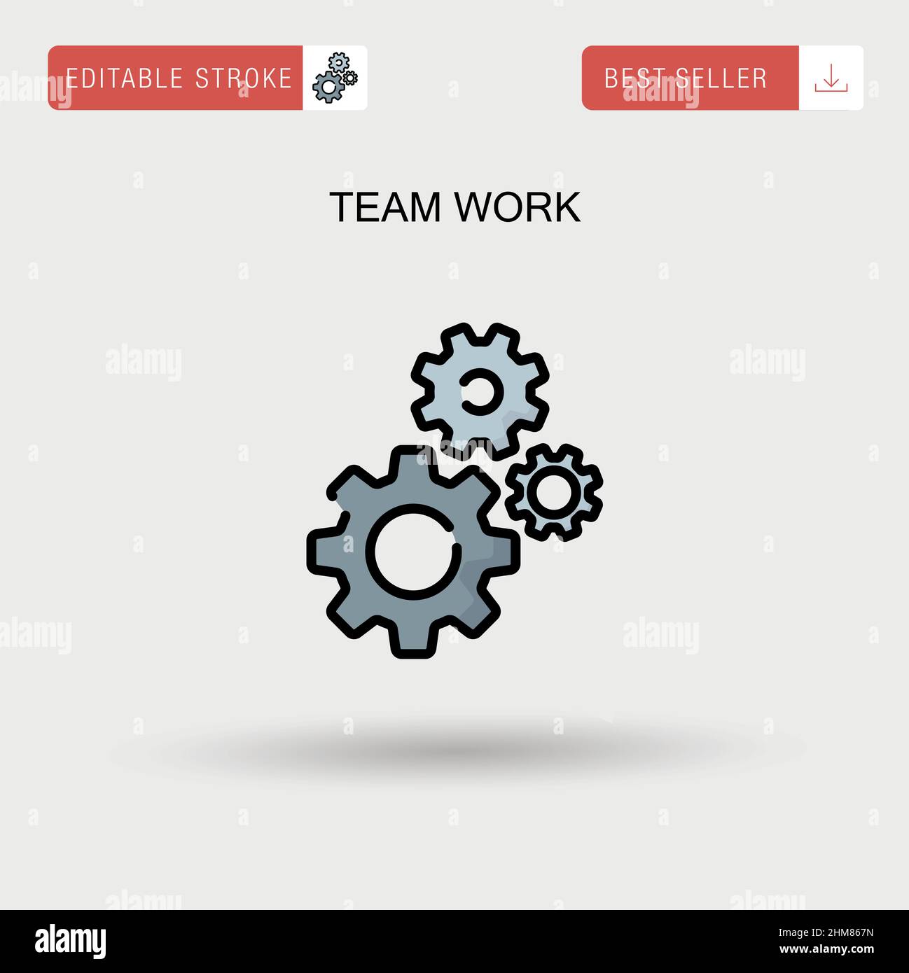 Team work Simple vector icon Stock Vector Image & Art - Alamy