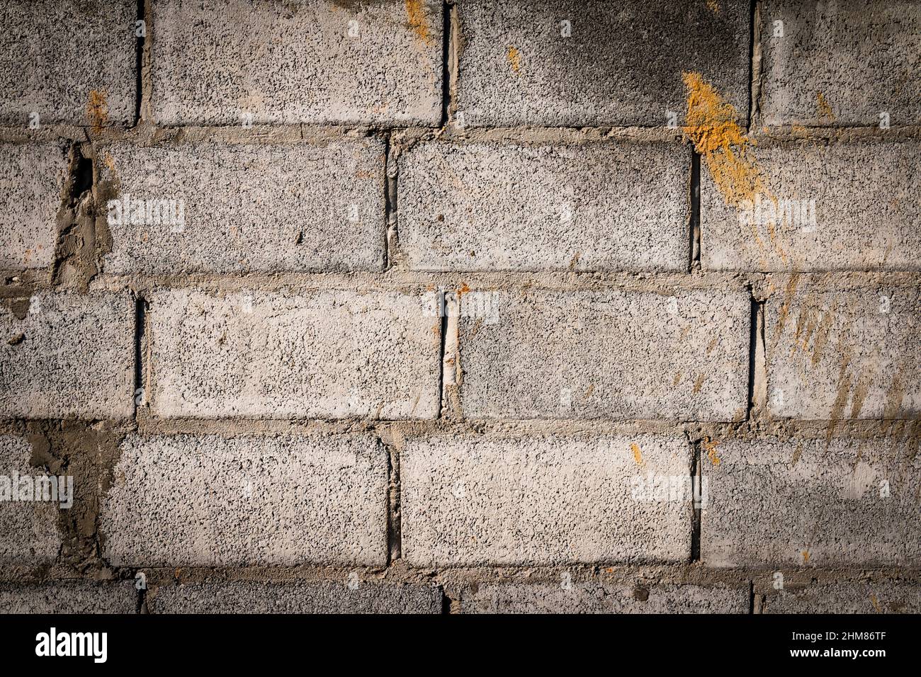 Old Gray concrete construction blocks background Stock Photo - Alamy