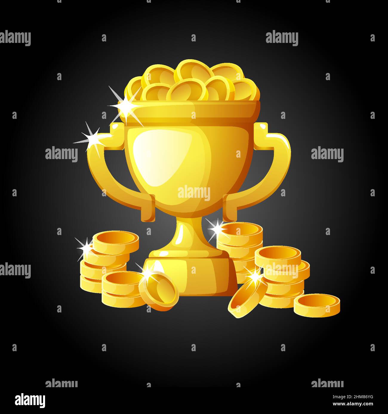 Gold cup clipart Stock Vector Images - Alamy