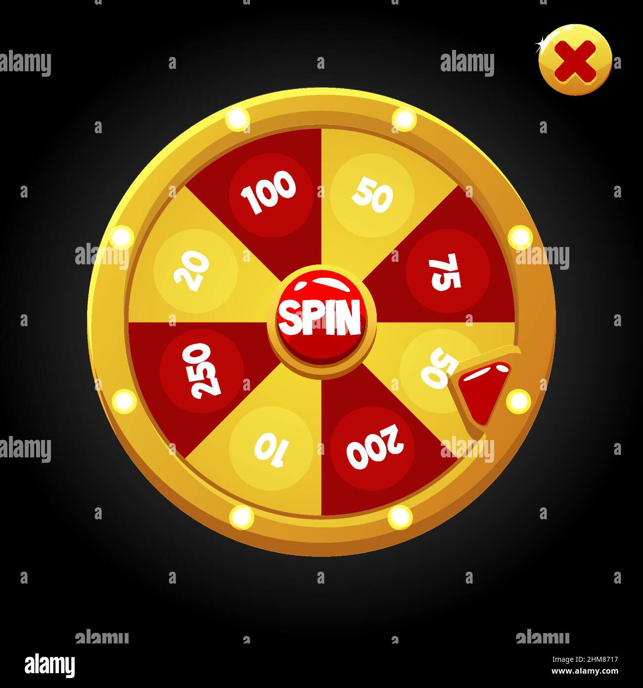 Vector bright spin wheel for playing with numbers Stock Vector Image ...