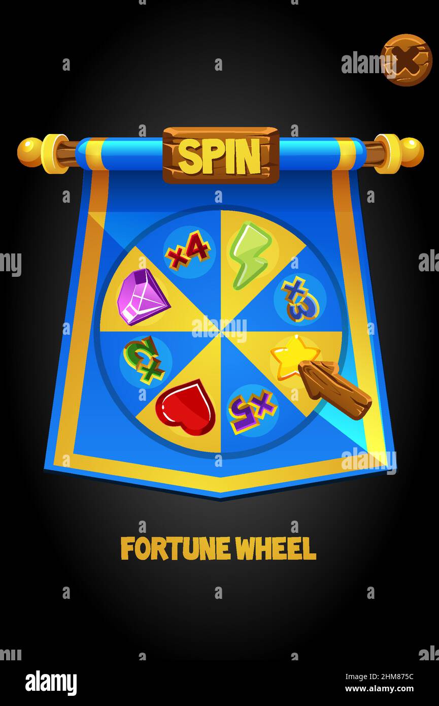 Wheel of fortune blue Stock Vector Images - Alamy