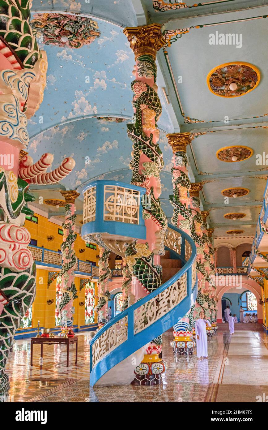 Cao Dai Temple, Long Than village, Tay Ninh Province, northwest of Ho ...