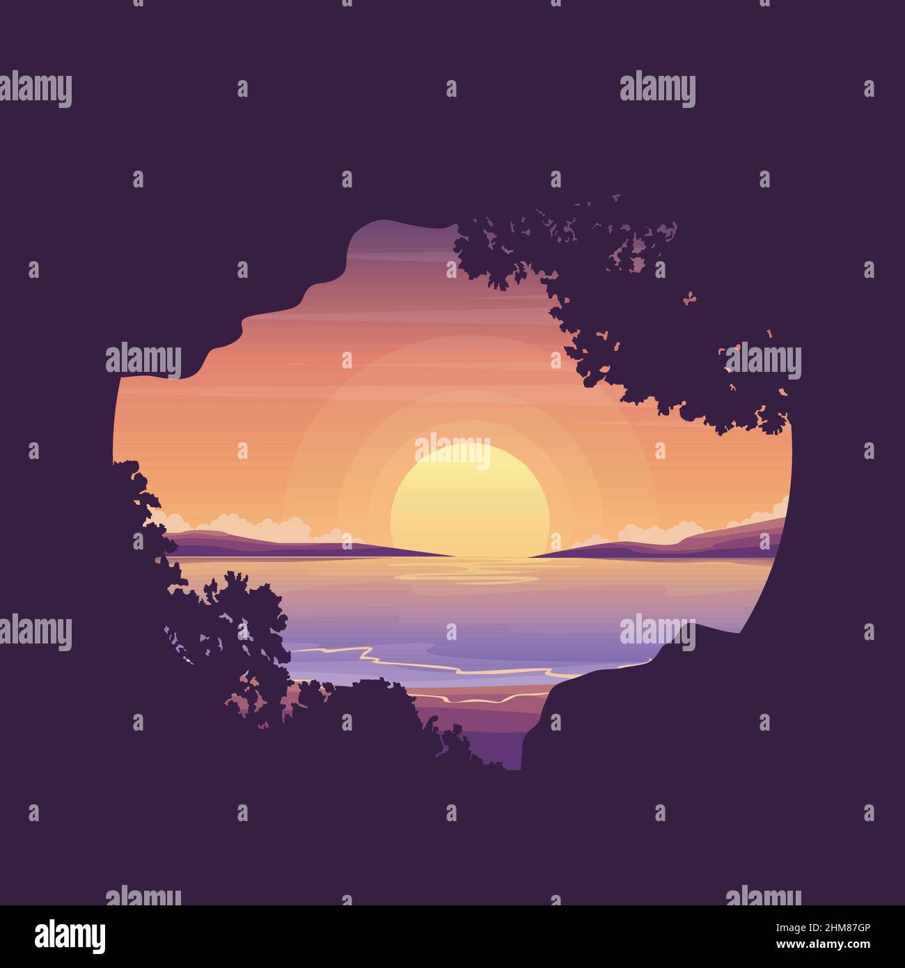 Island bali indonesia asia view Stock Vector Images - Alamy