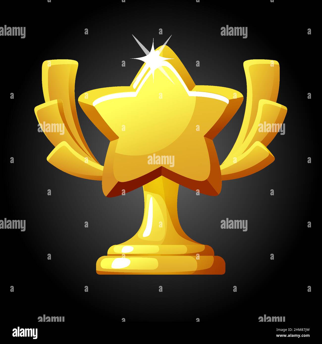 Vector award with a gold star for the game Stock Vector Image & Art - Alamy