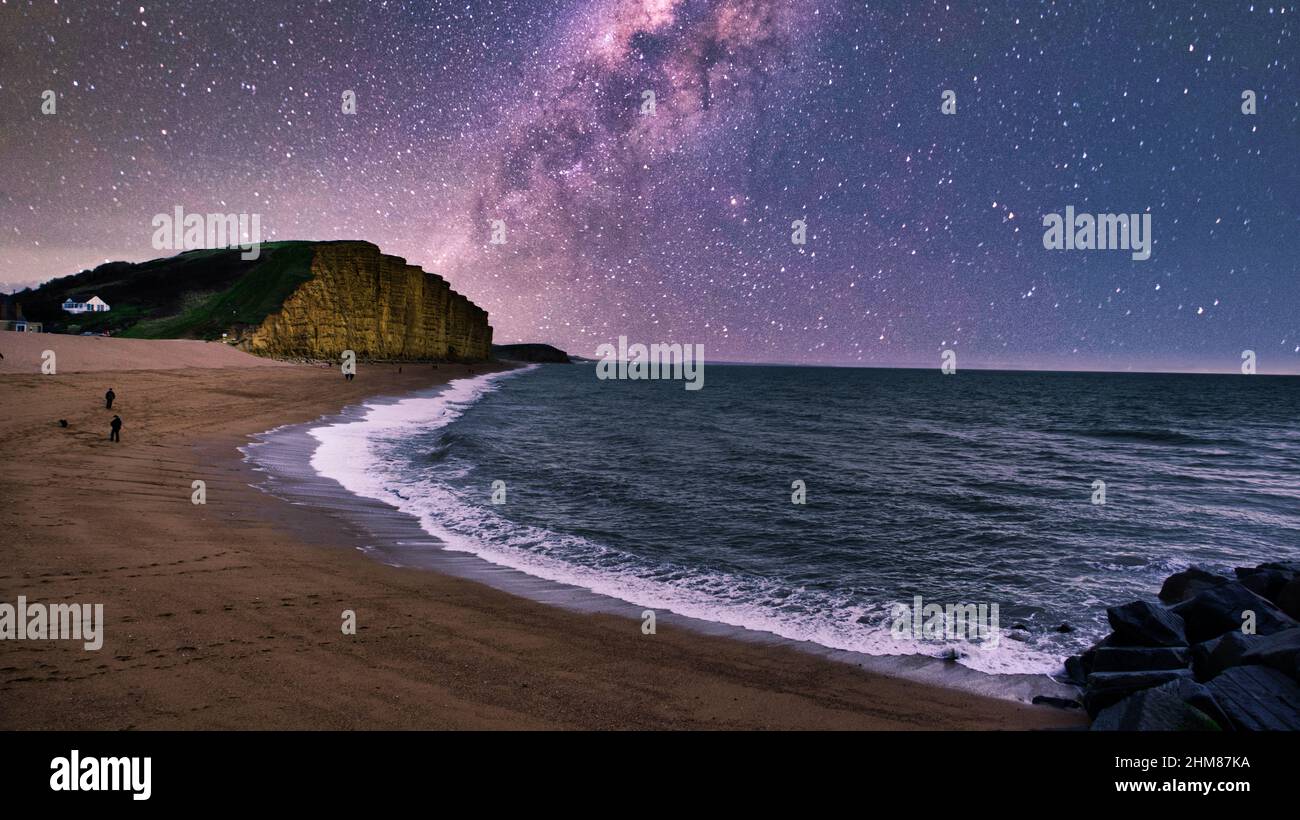 West bay cliffs under the Milky Way, this area is also known as ...