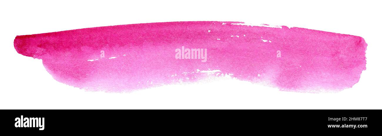 Abstract pink watercolor background. Hand drawn watercolor spot with ...