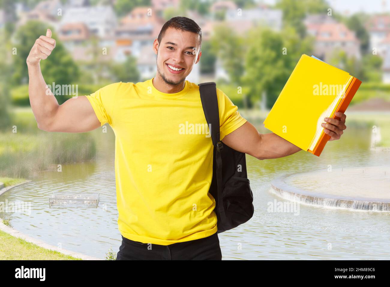 Student success successful strong power people education outdoor town ...