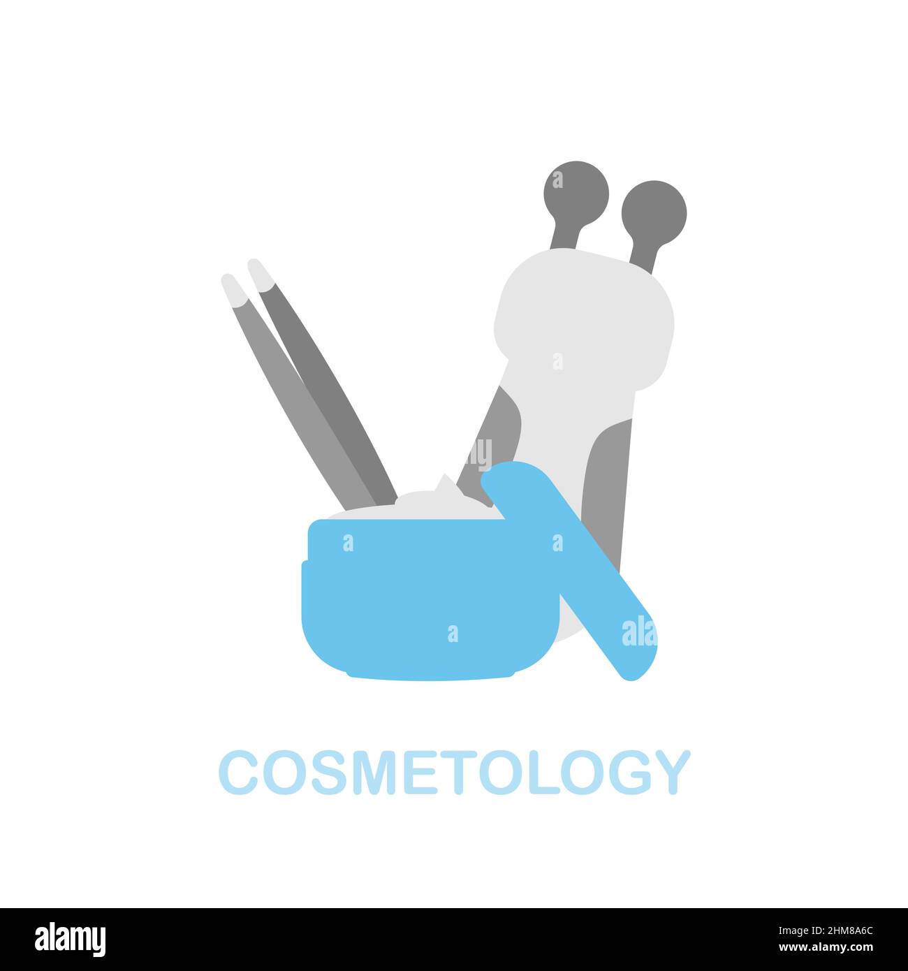 Cosmetology flat icon. Colored element sign from cosmetology collection ...