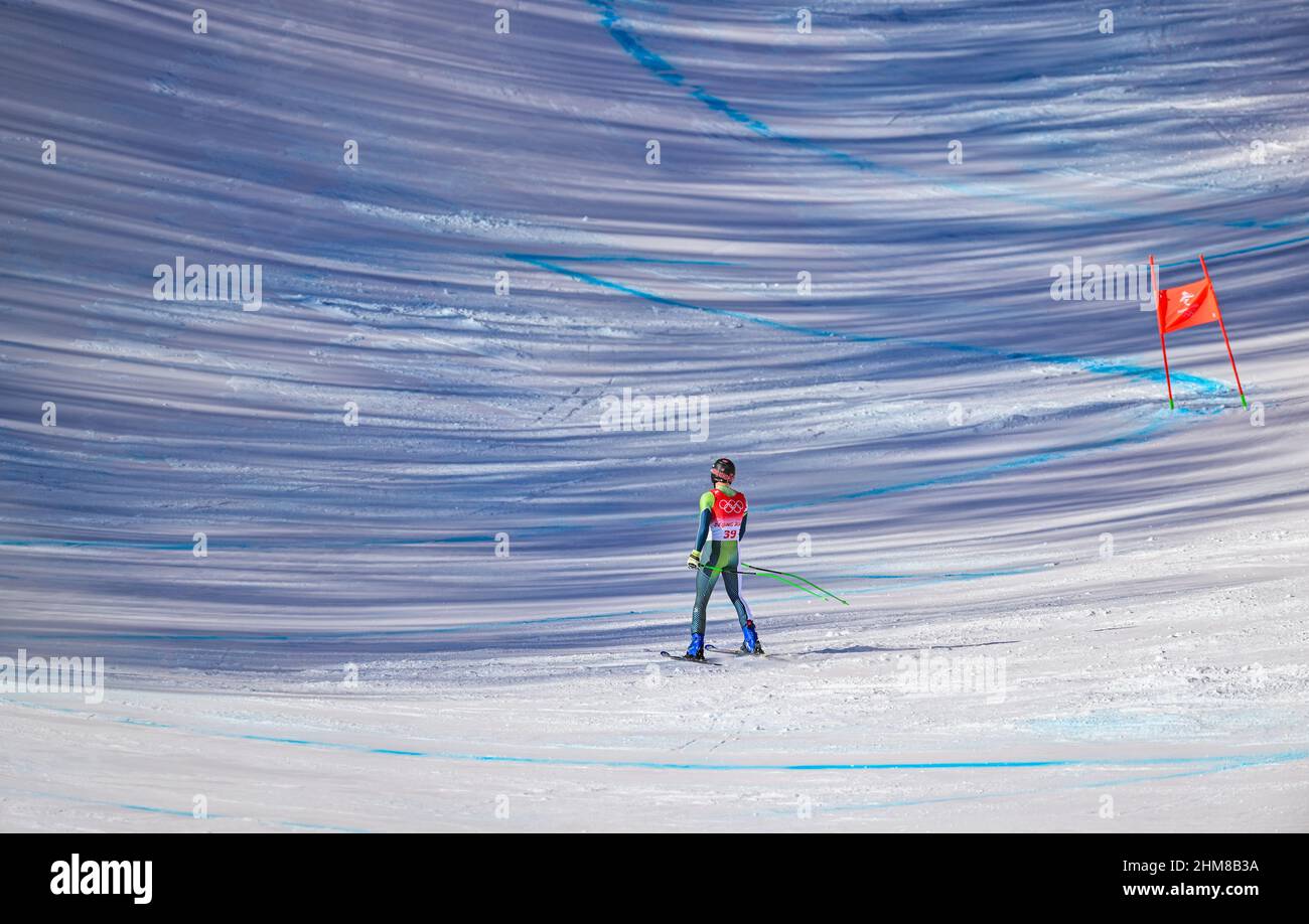 Beijing, China. 8th Feb, 2022. Jack Gower of Ireland competes during ...