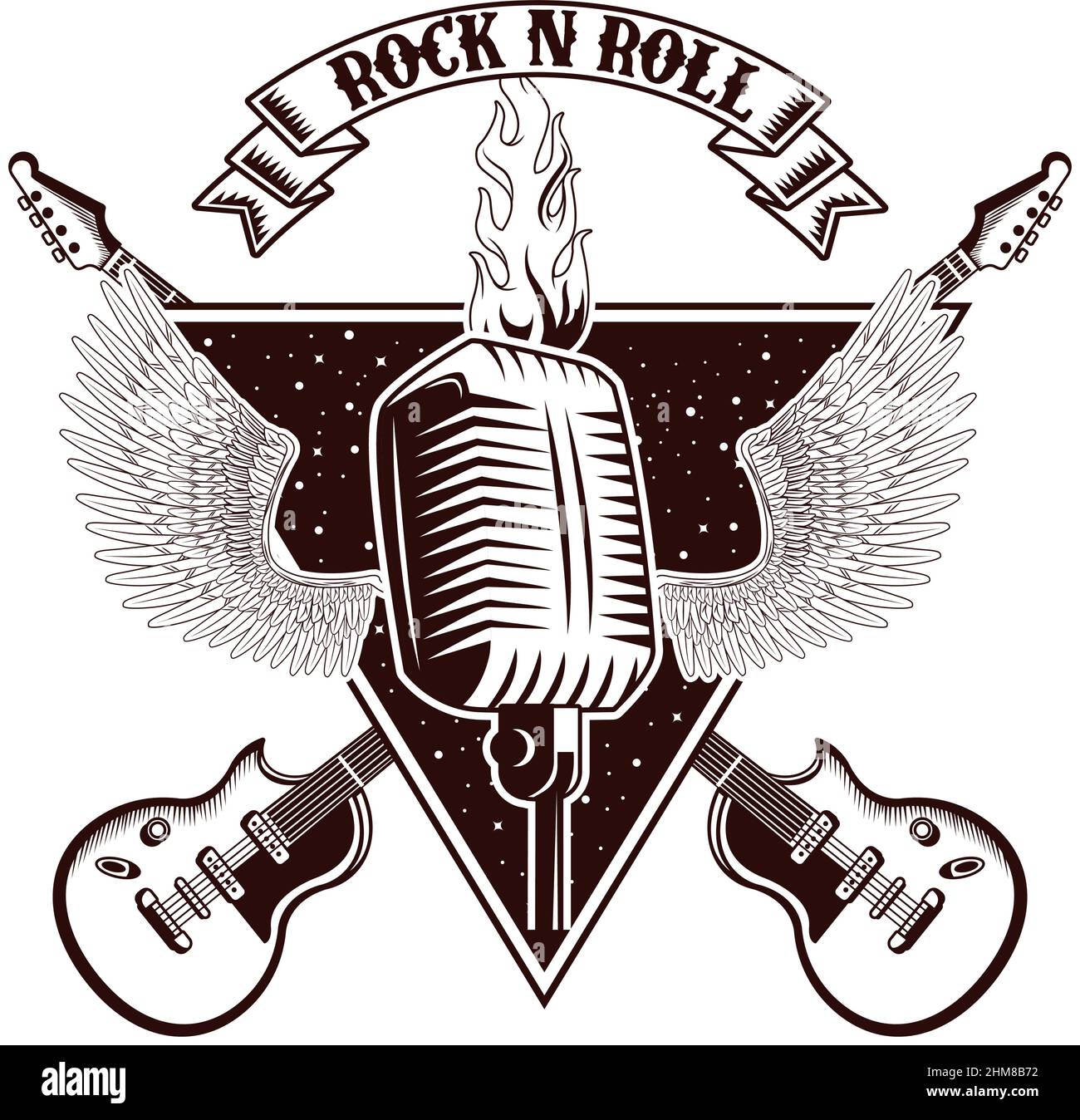 Rock and Roll design Stock Vector Image & Art - Alamy