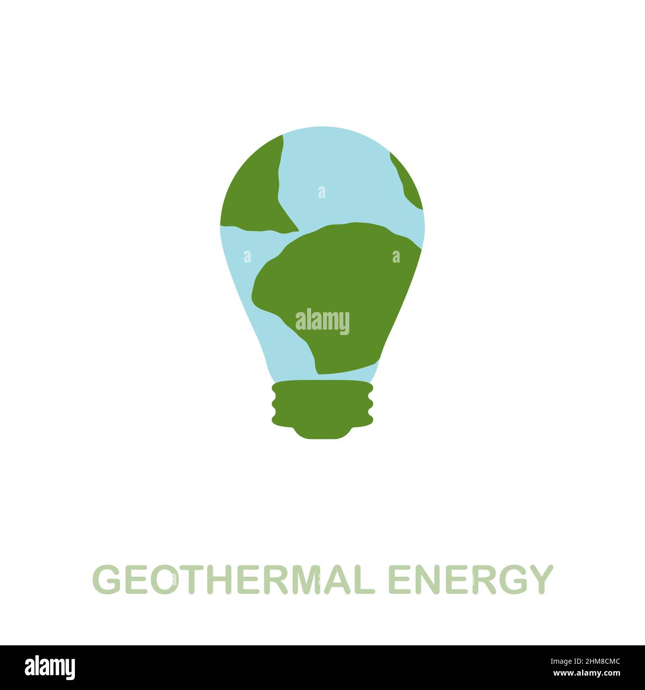 Geothermal Energy flat icon. Colored element sign from clean energy ...