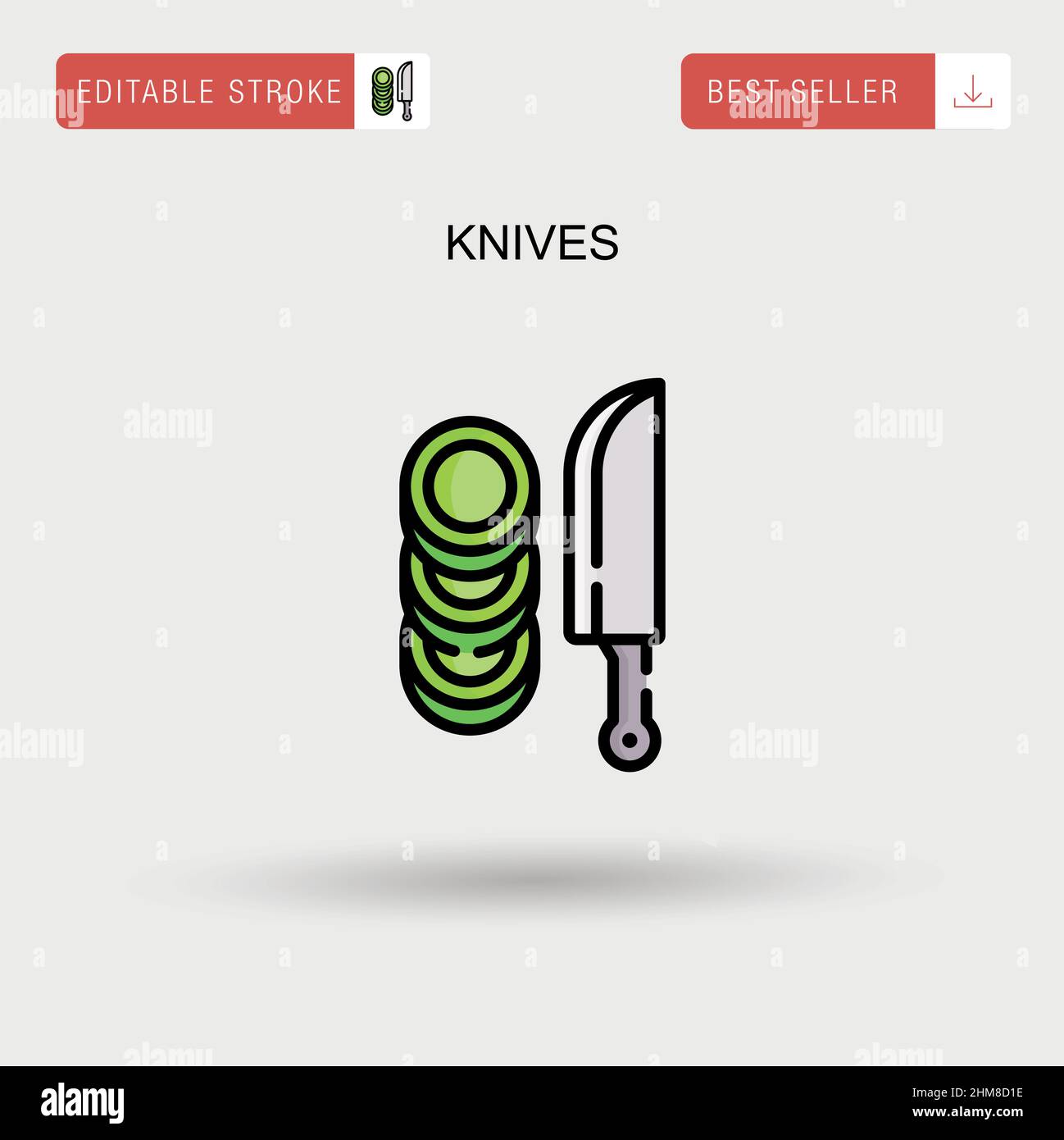 Silver knives Stock Vector Images - Alamy