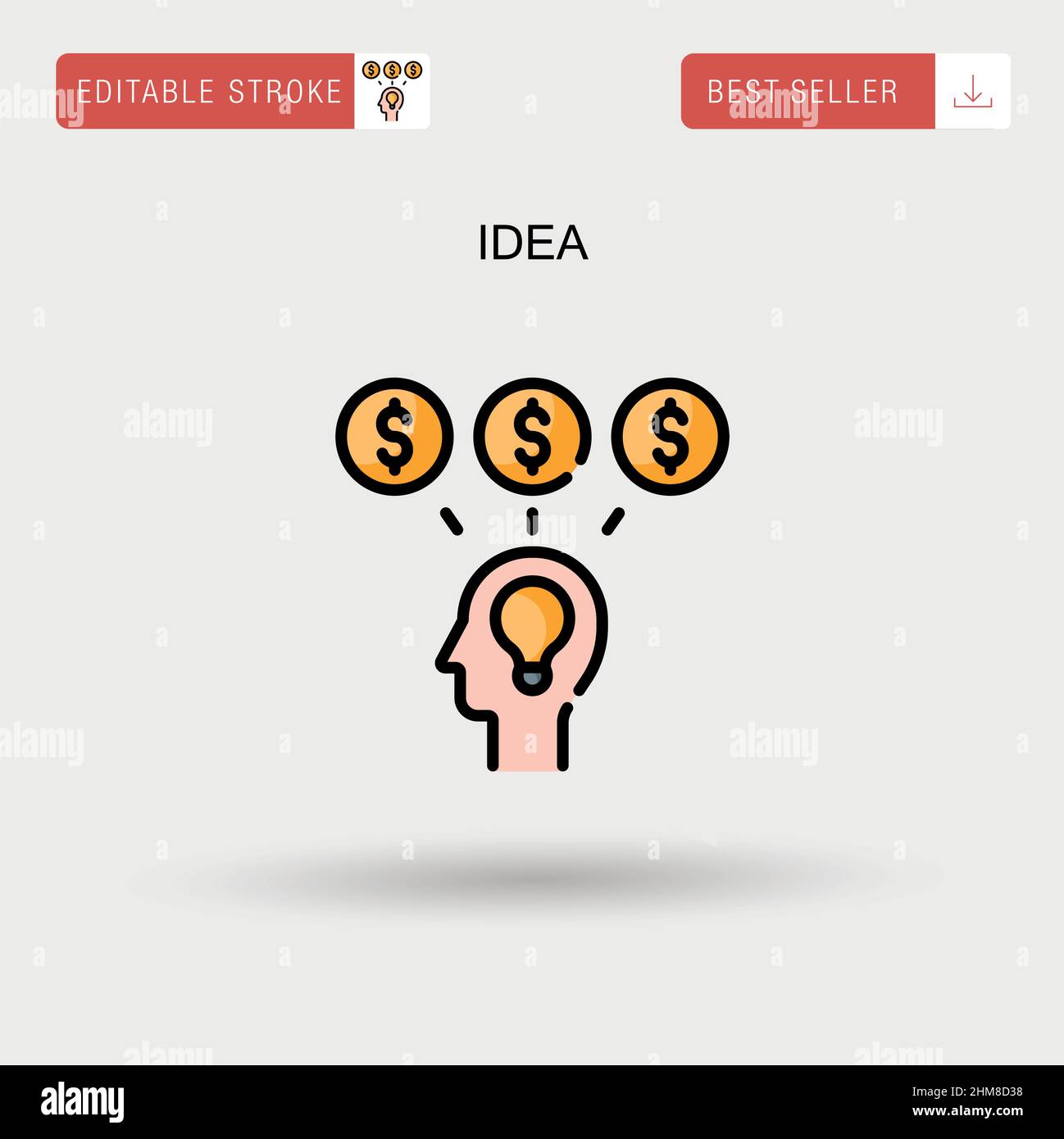 Idea Simple vector icon Stock Vector Image & Art - Alamy