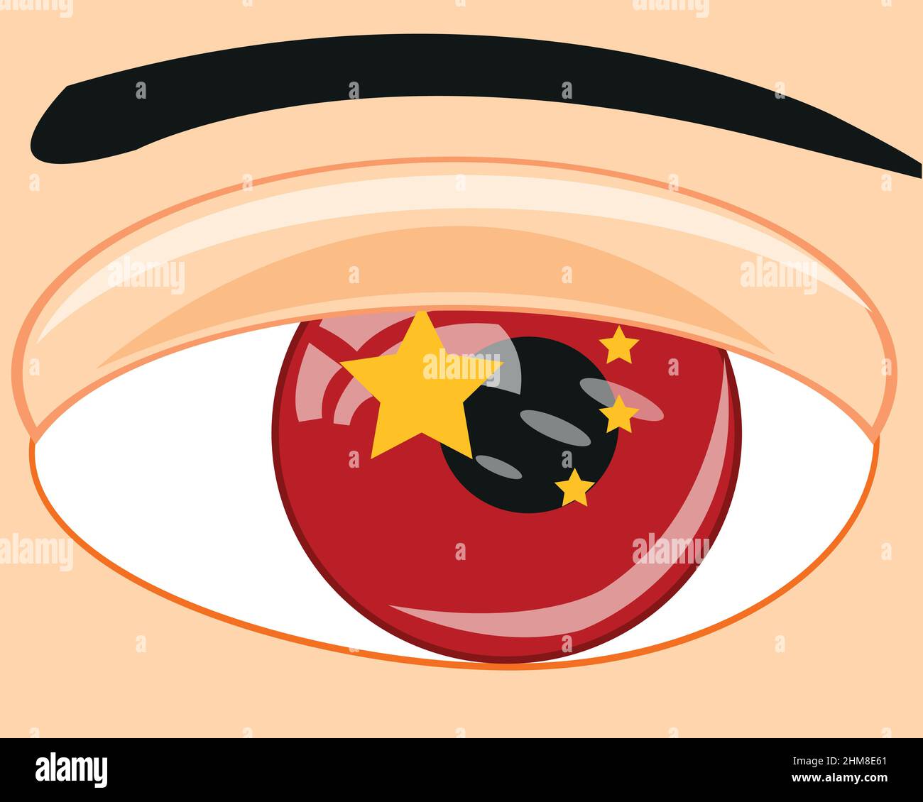 China eye Stock Vector Images - Alamy