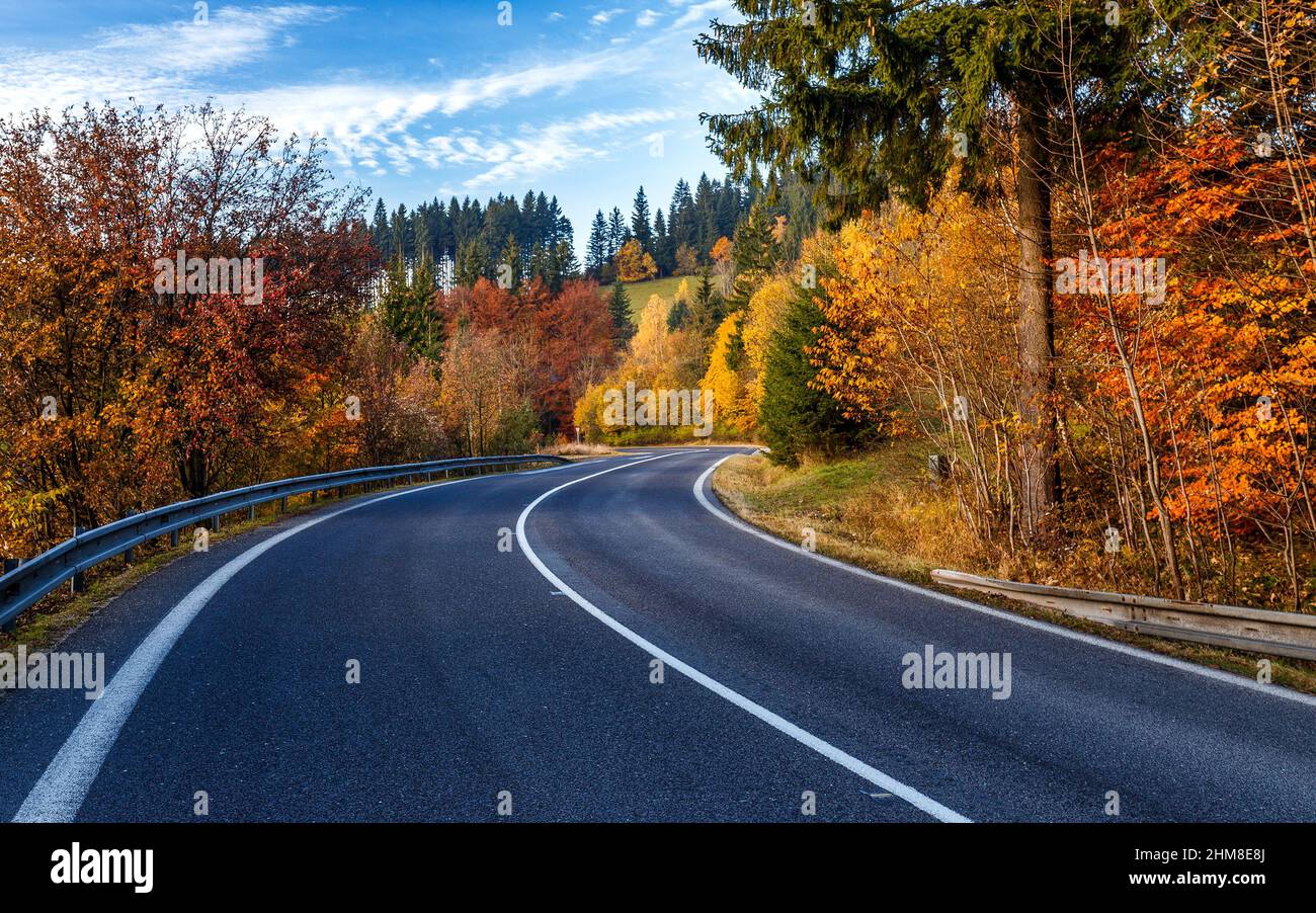 Turn roadway hi-res stock photography and images - Alamy