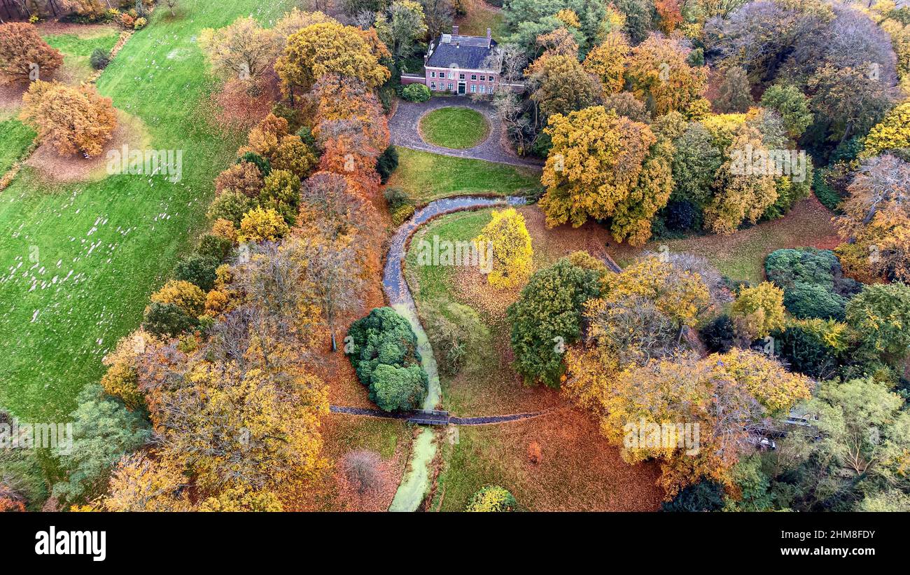 Autumn colours in the Steenvoorde park Stock Photo - Alamy