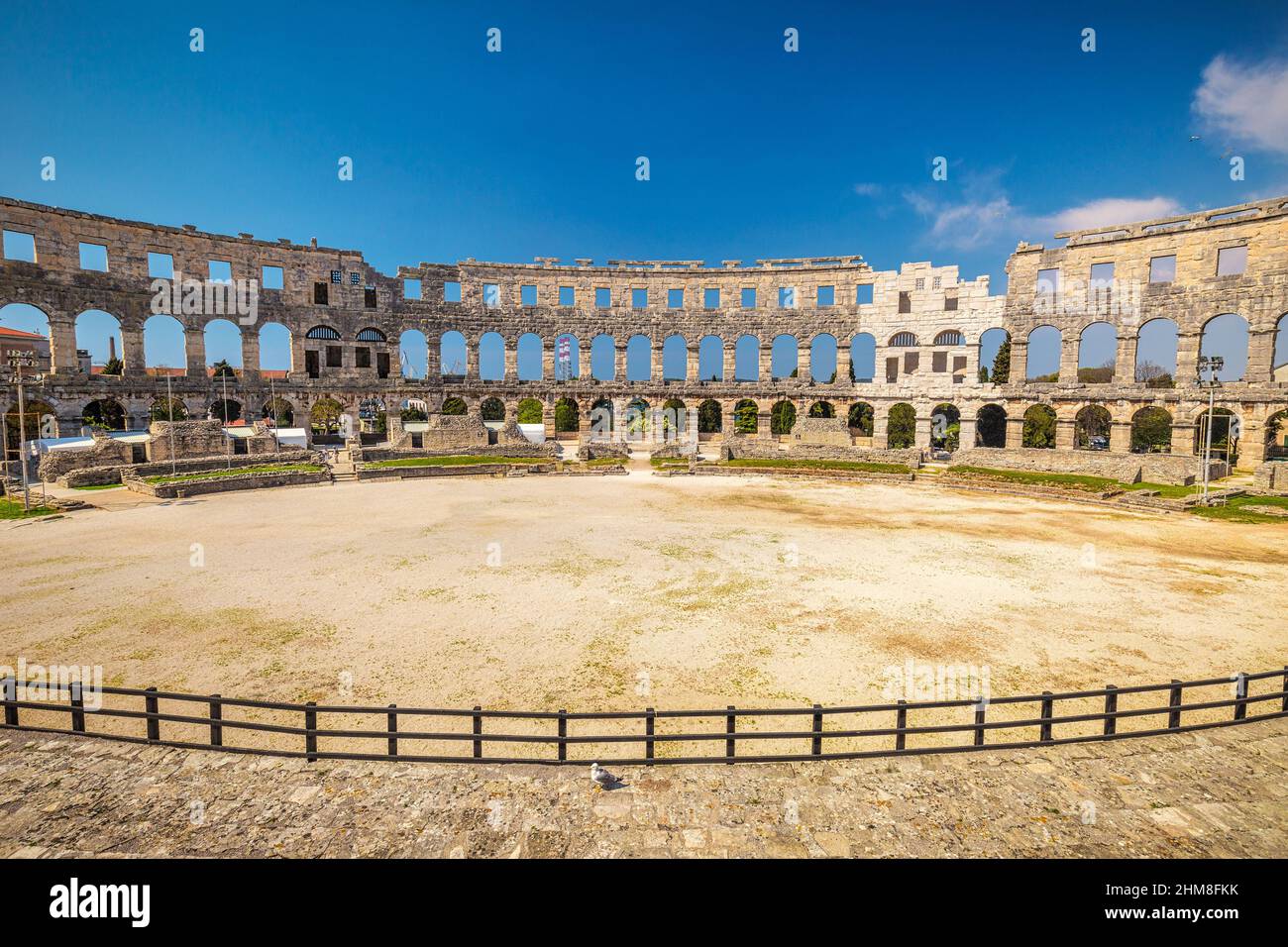 The Roman Arena in Pula, Croatia, Europe Stock Photo - Alamy