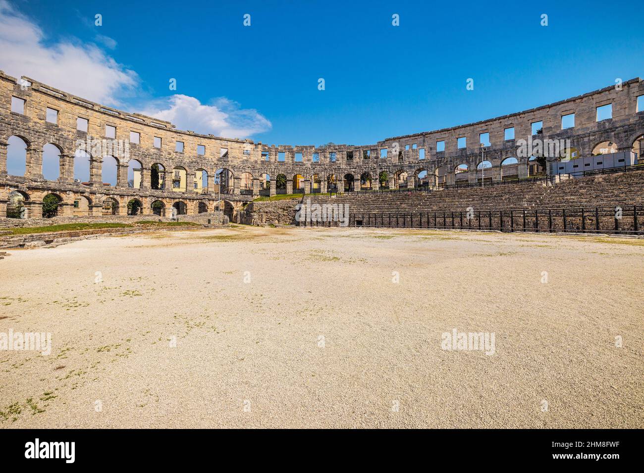The Roman Arena in Pula, Croatia, Europe Stock Photo - Alamy