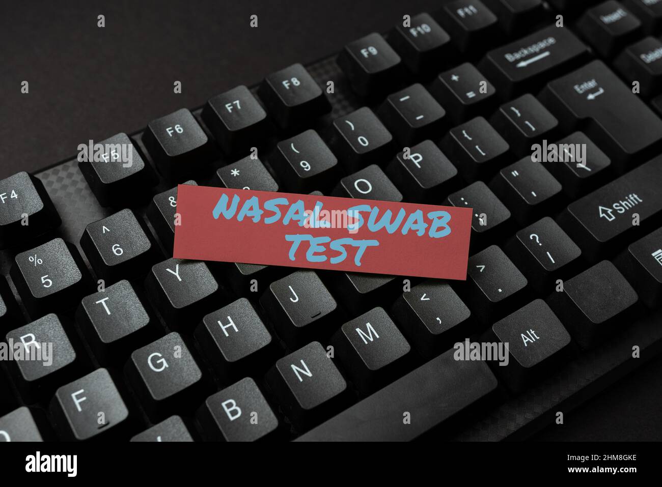 Text sign showing Nasal Swab Test. Business showcase diagnosing an ...