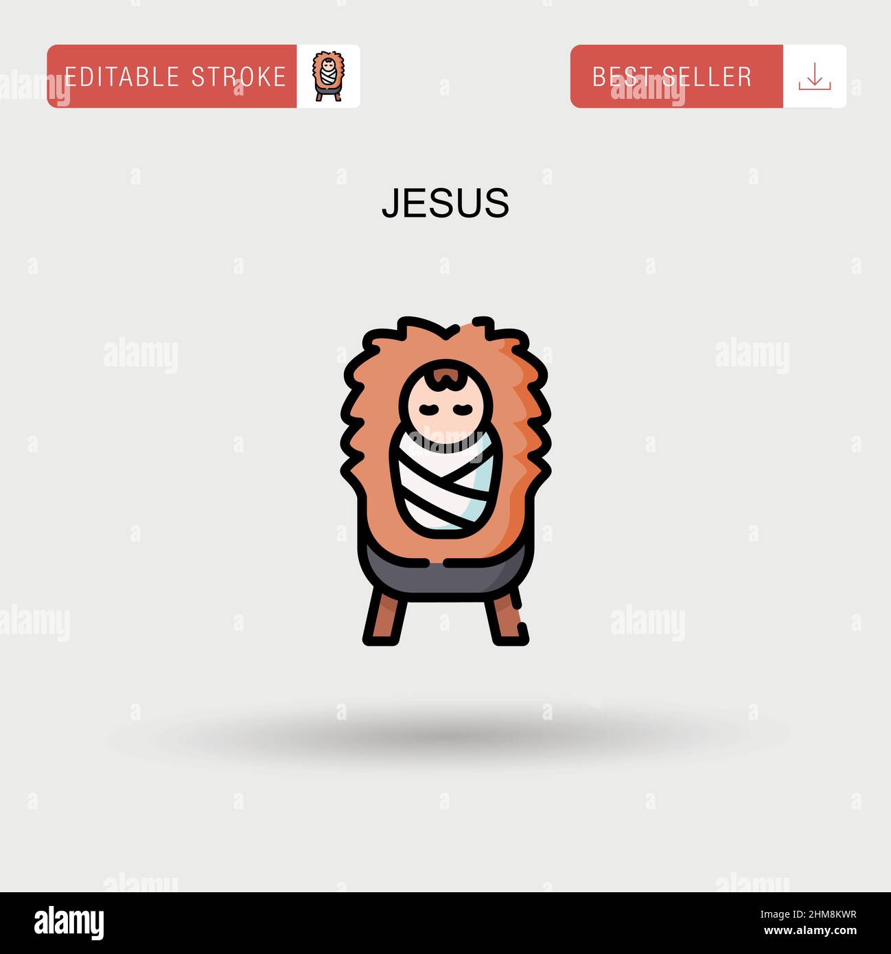 Jesus Simple vector icon Stock Vector Image & Art - Alamy