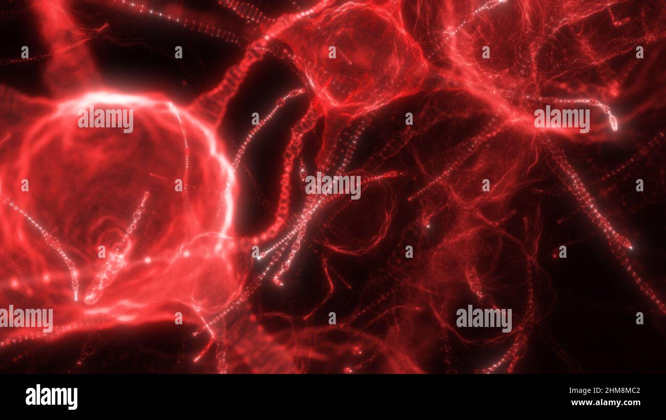 Neuronal network of neuron cells. 3D illustration Stock Photo - Alamy