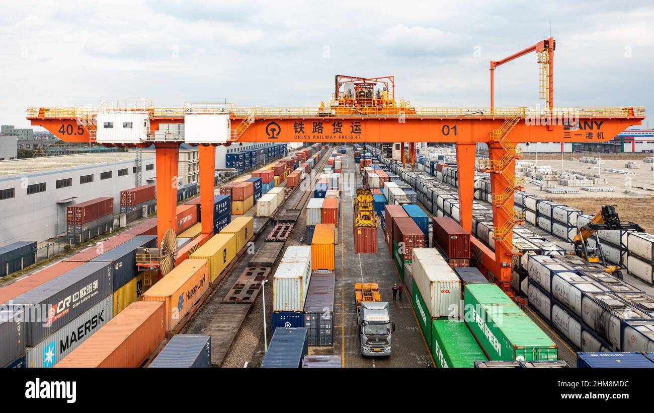 NANTONG, CHINA - FEBRUARY 8, 2022 - An aerial photo taken on Feb. 8 ...