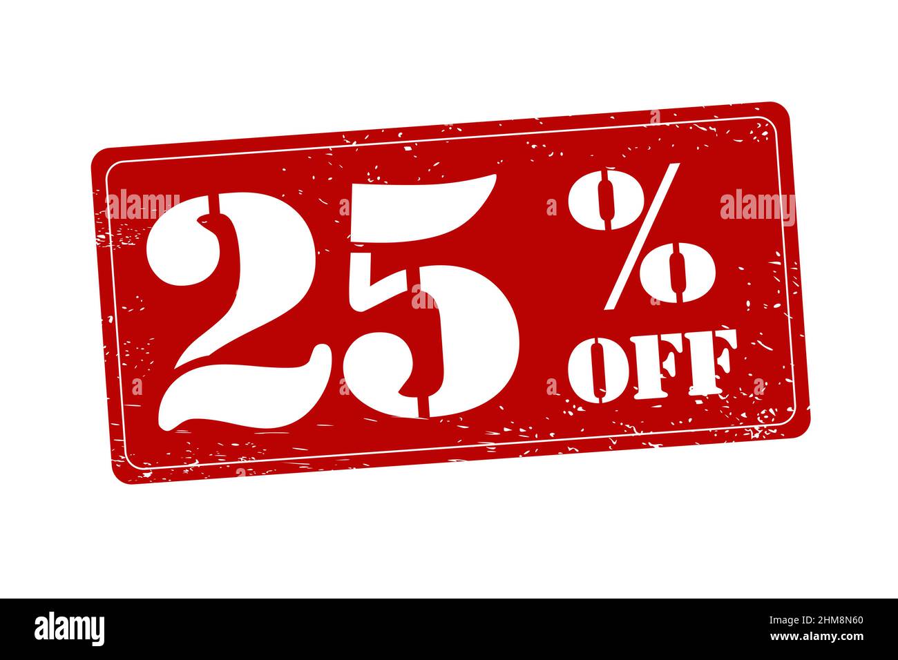 25 percent off discount - shopping deal rubber stamp. Vector stamp ...