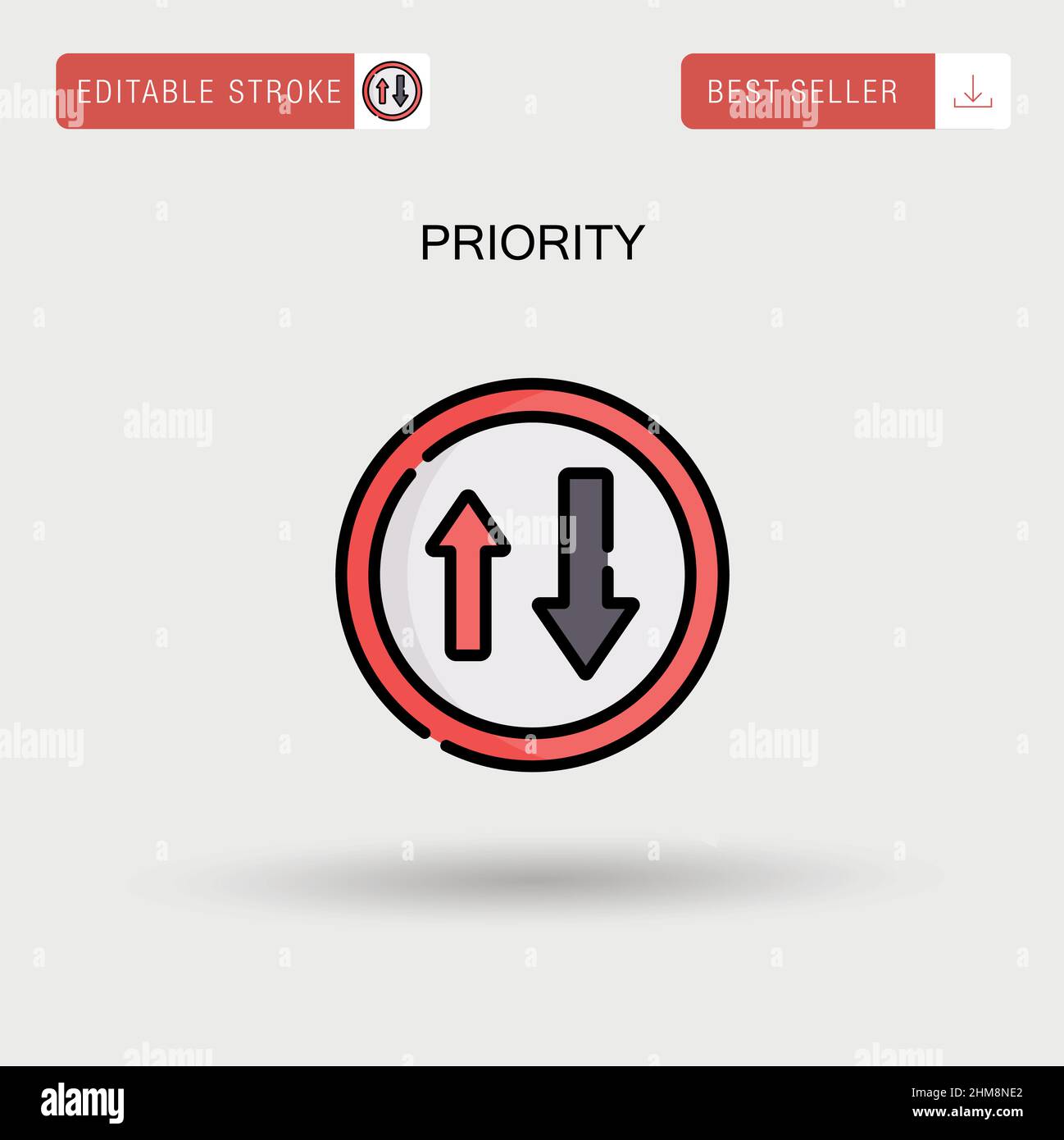 Priority Simple vector icon Stock Vector Image & Art - Alamy