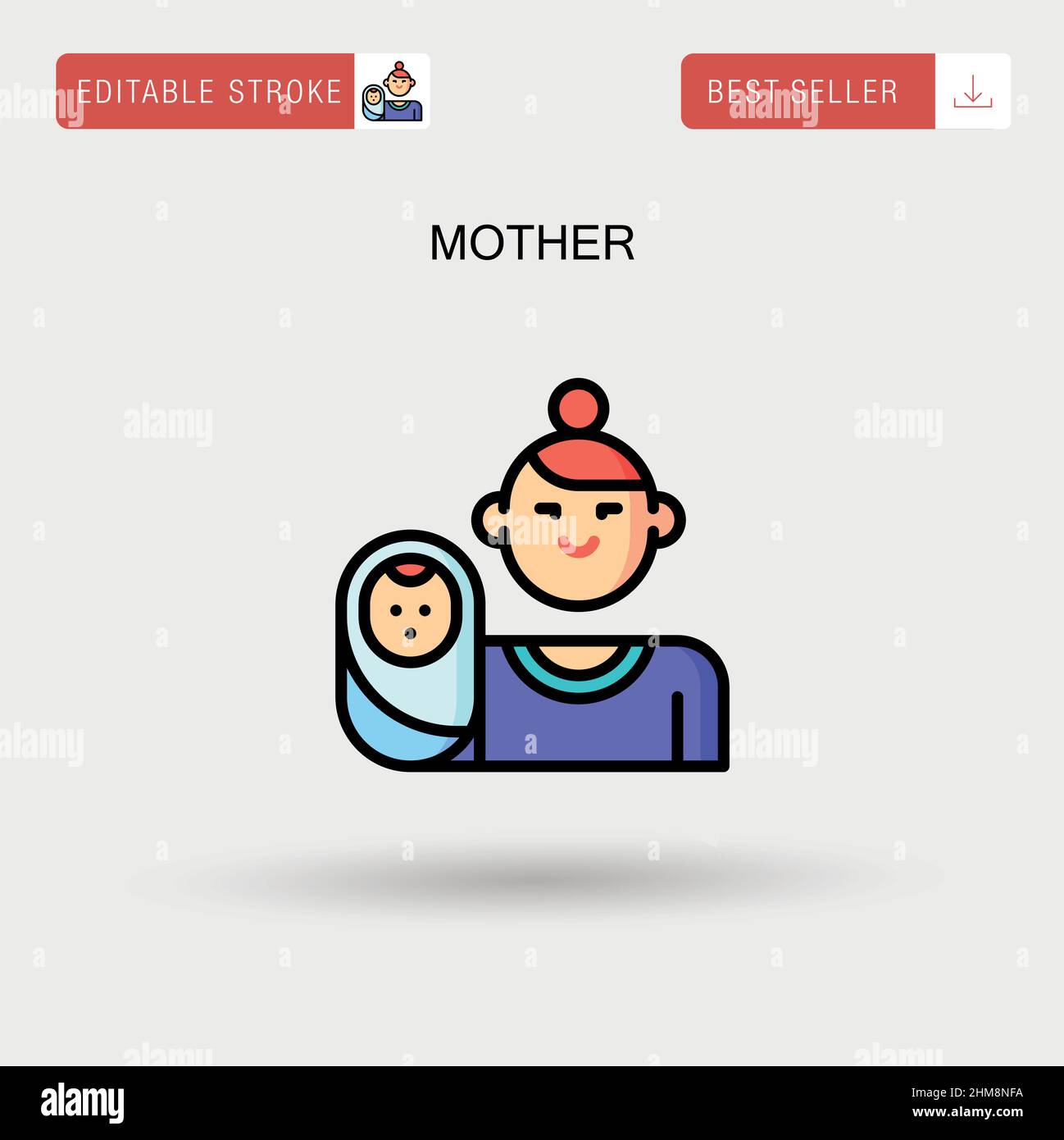 Mother Simple vector icon Stock Vector Image & Art - Alamy