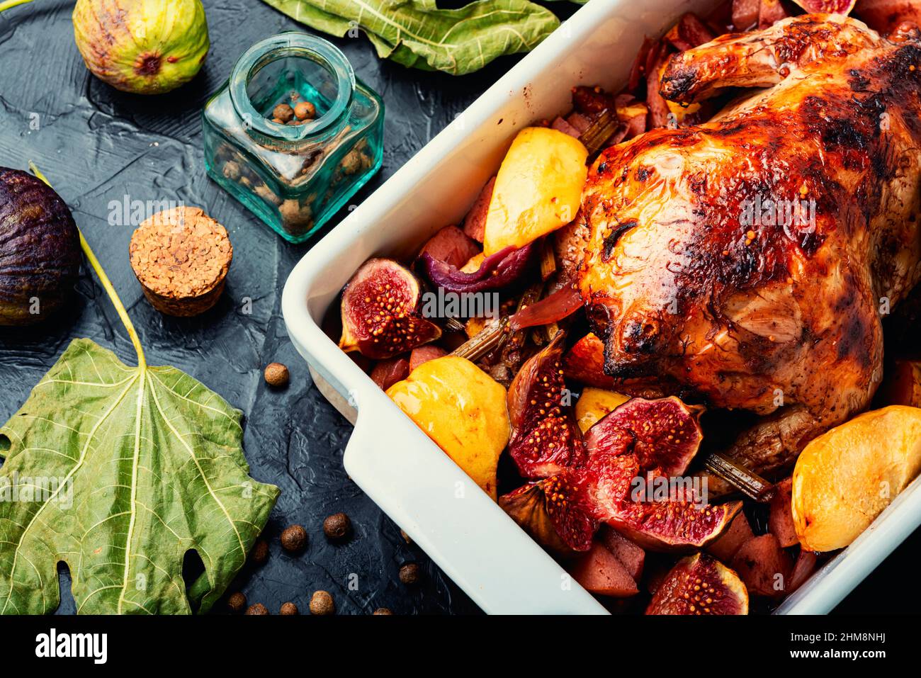 Food grilled meat figs hi-res stock photography and images - Alamy