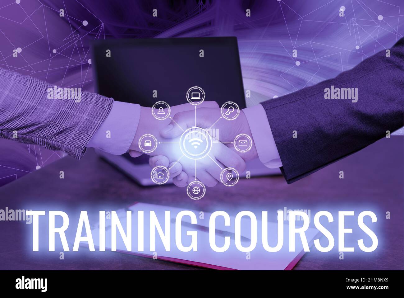 Conceptual caption Training Courses. Business overview is series of ...