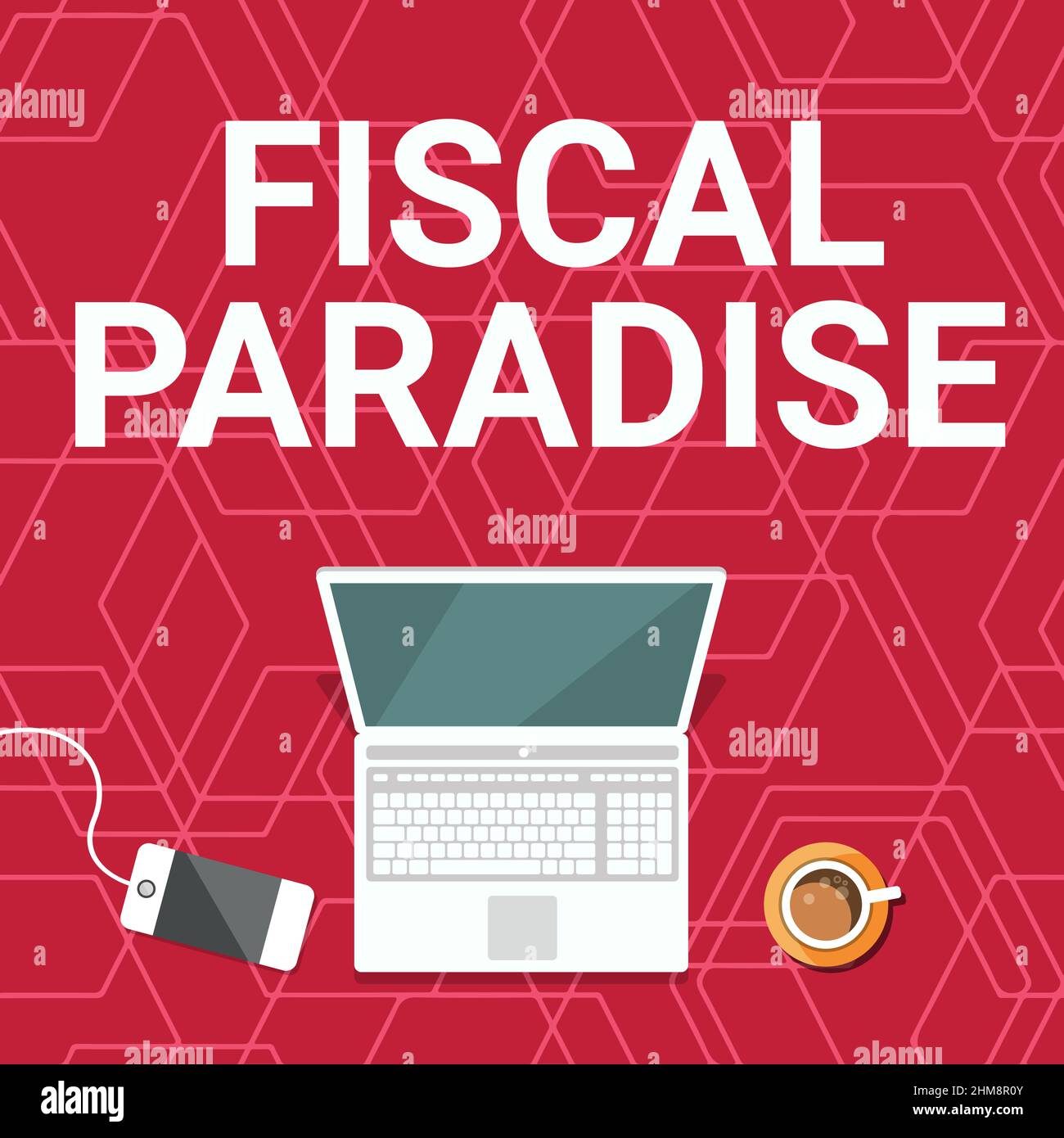 Hand writing sign Fiscal Paradise. Business approach The waste of ...
