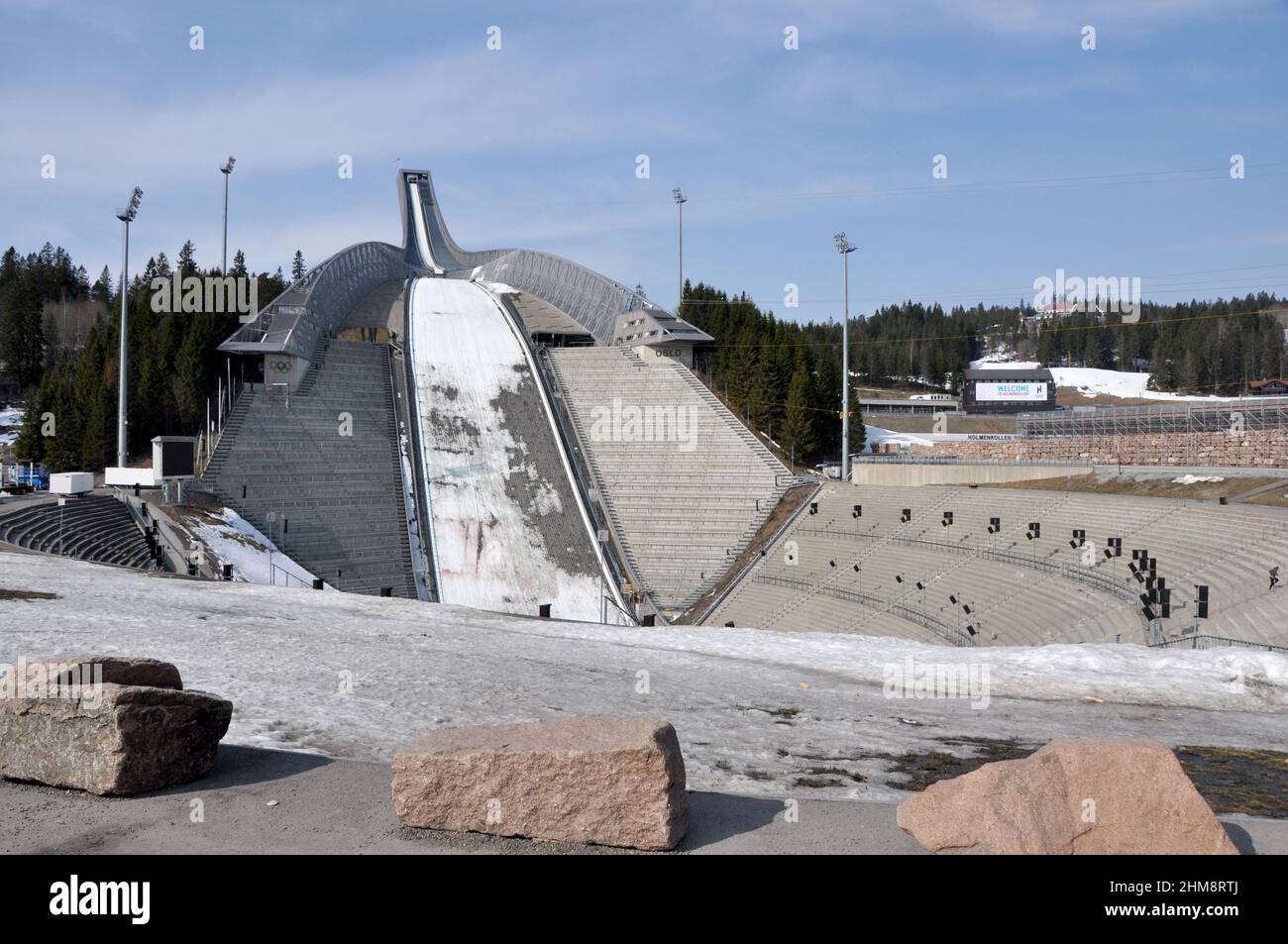 Holmenkollen ski jump arena in Oslo, Norway Stock Photo - Alamy