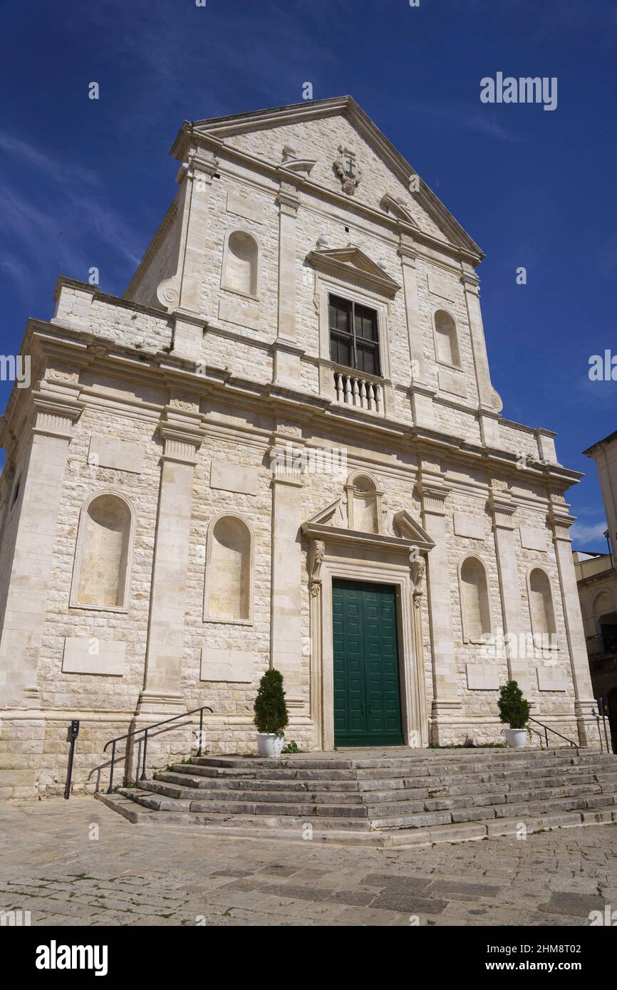 Bitonto, historic city in Bari province, Apulia, Italy: facade of San ...