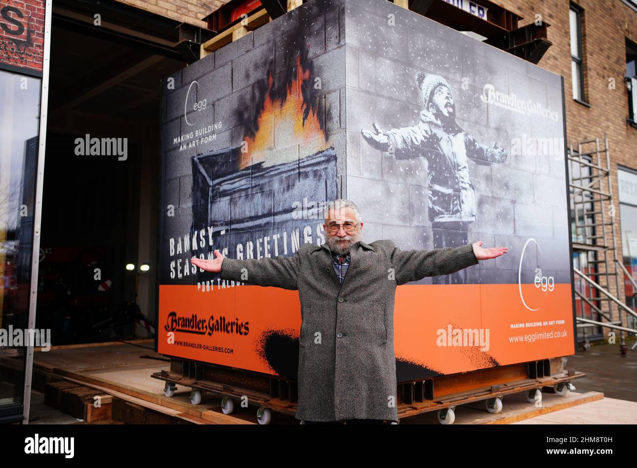 John Brandler, the owner of Season's Greetings by street artist Banksy ...